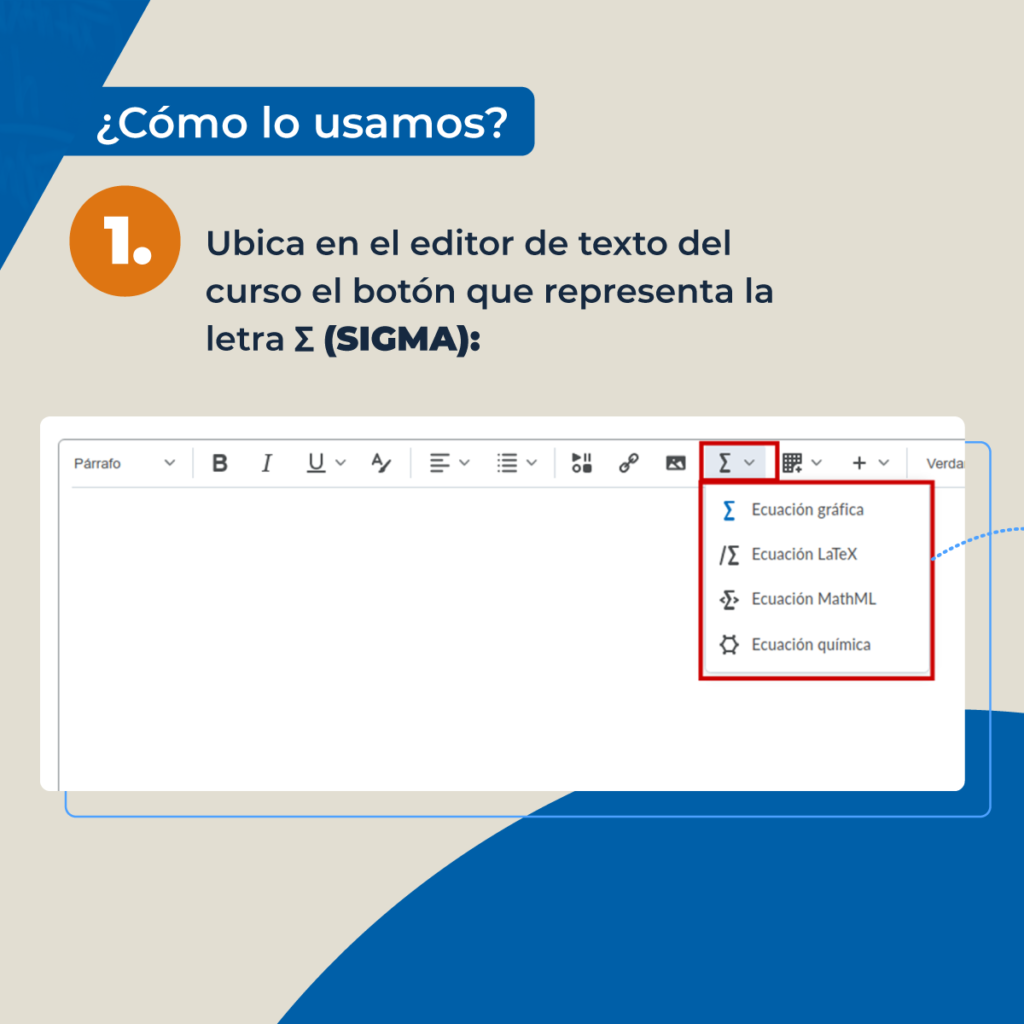 Editor de Ecuaciones en Brightspace - Bloque 10