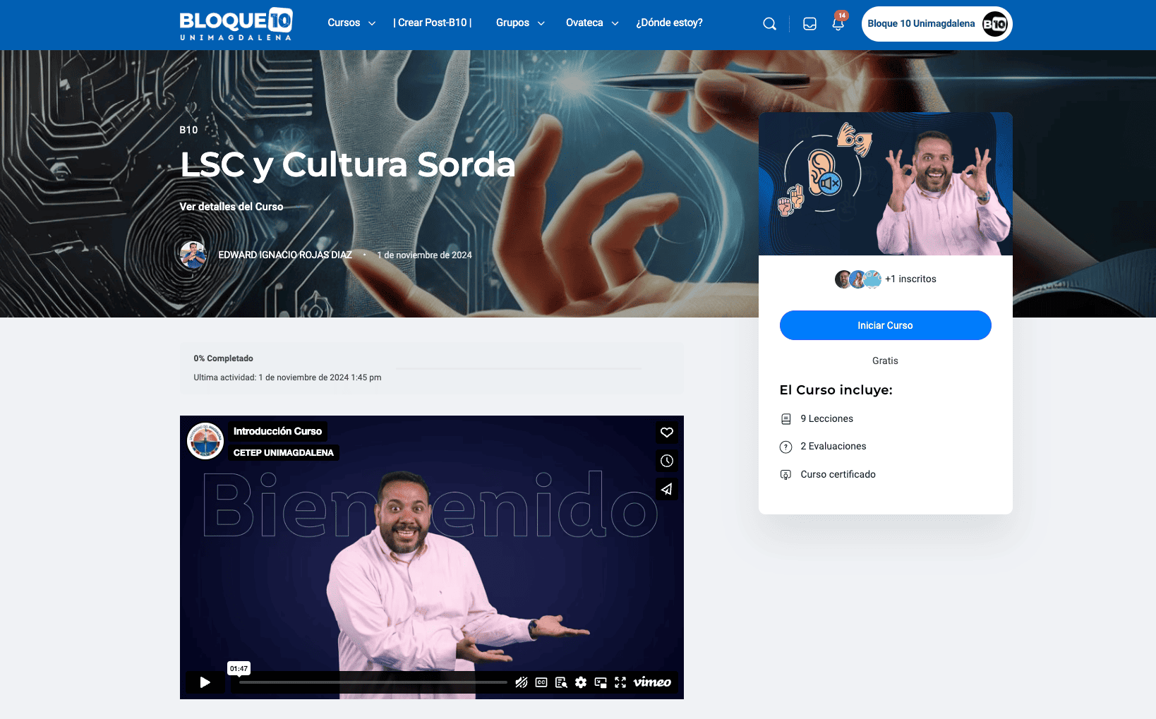 Micro curso Cultura sorda – Bloque 10